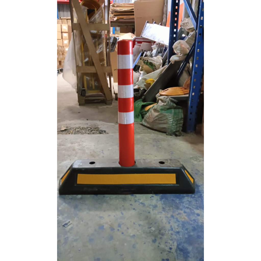 Rubber Lane Block With Flexible Warning Post | Shopee Malaysia