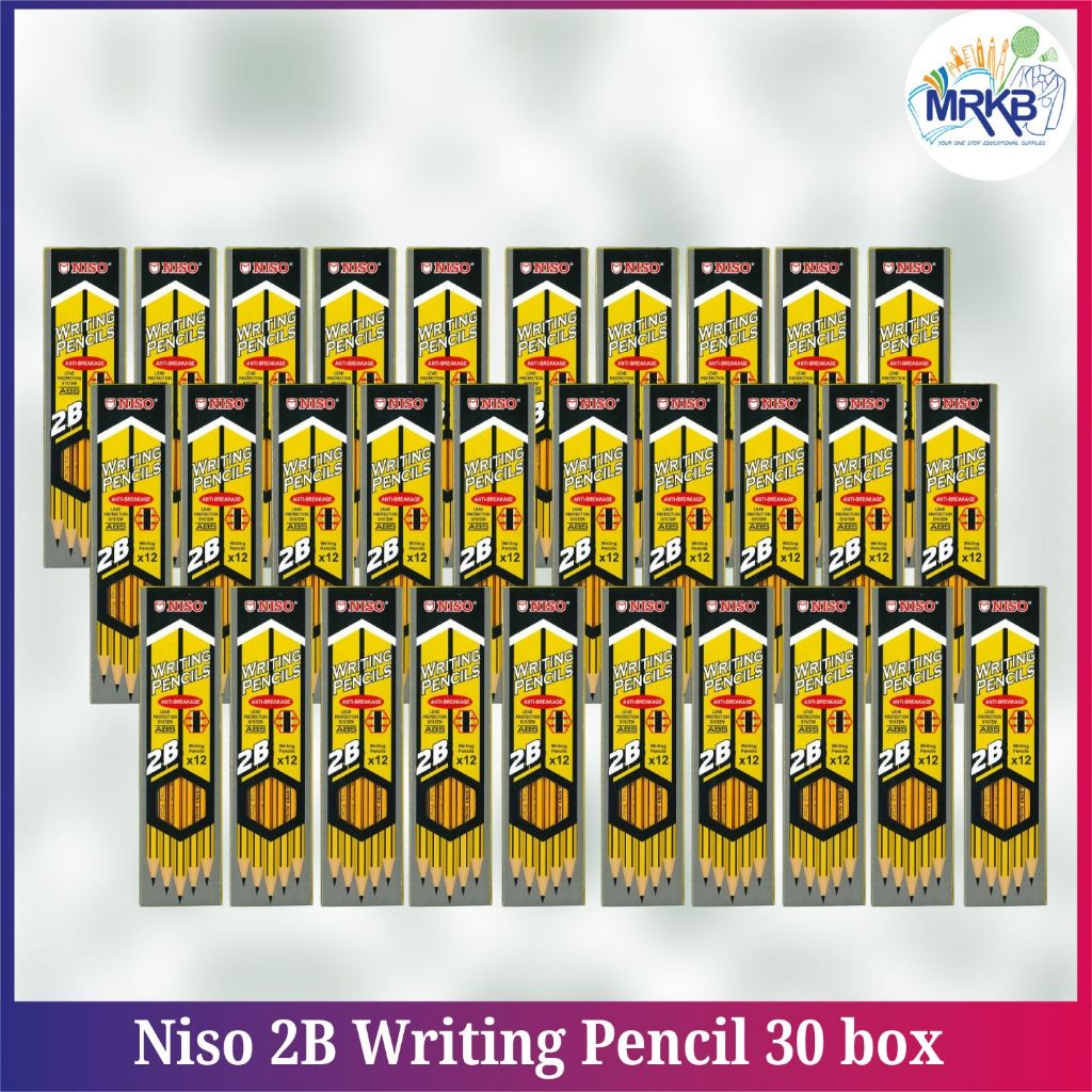 Niso 2B Writing Pencil 30 Box | Shopee Malaysia
