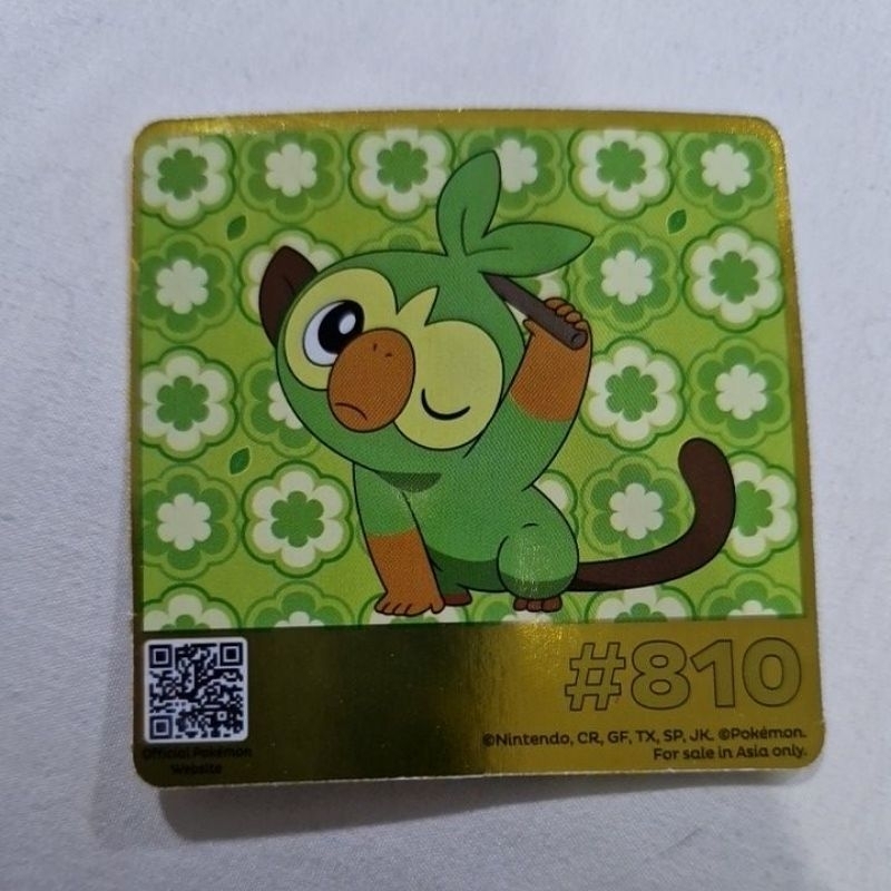 Oreo Pokemon collection card Grookey | Shopee Malaysia