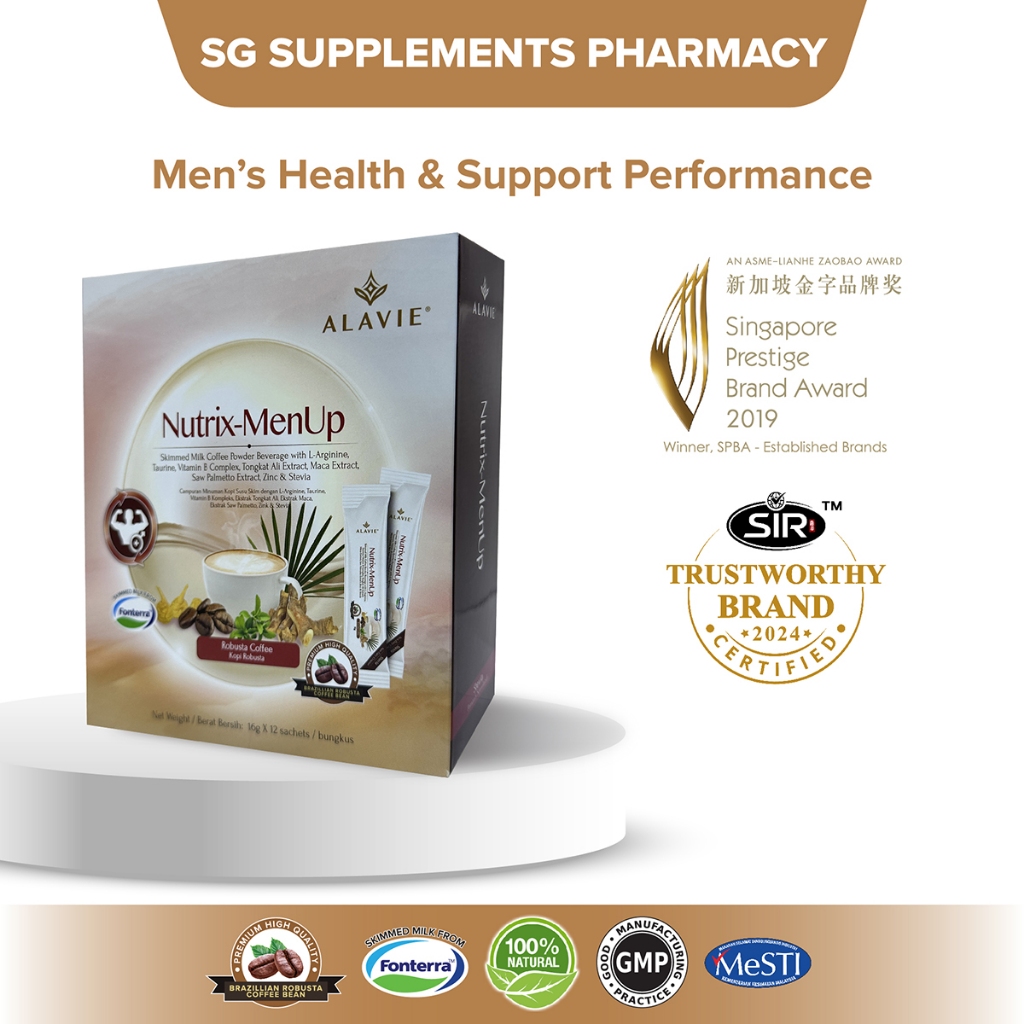 ALAVIE Nutrix-MenUp Robusta Coffee 12s 香浓优质咖啡提神醒脑补充能量 Kopi, Energy ...