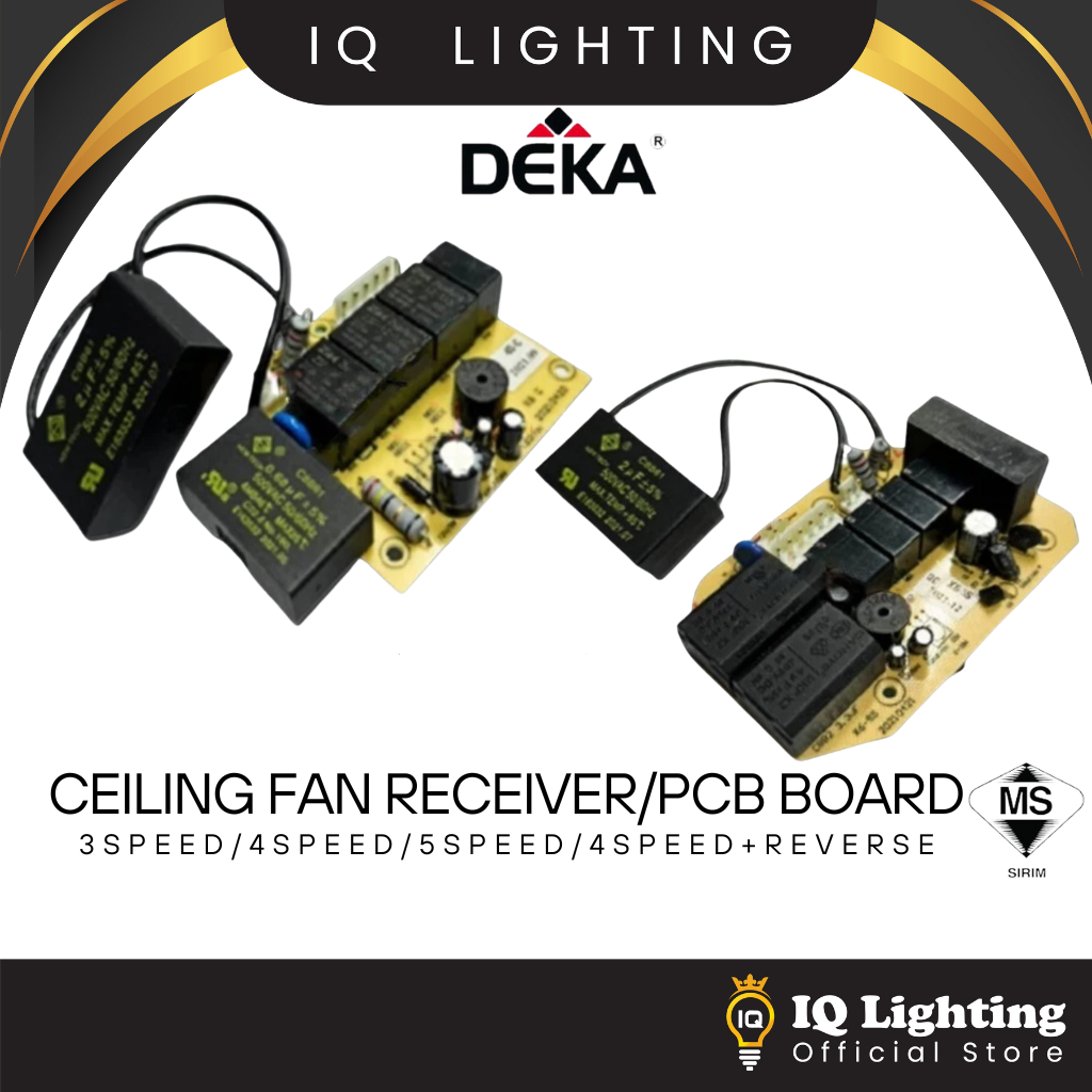 Deka Ceiling Fan Remote Control/ PCB Board Receiver 3speed/PCB Board ...