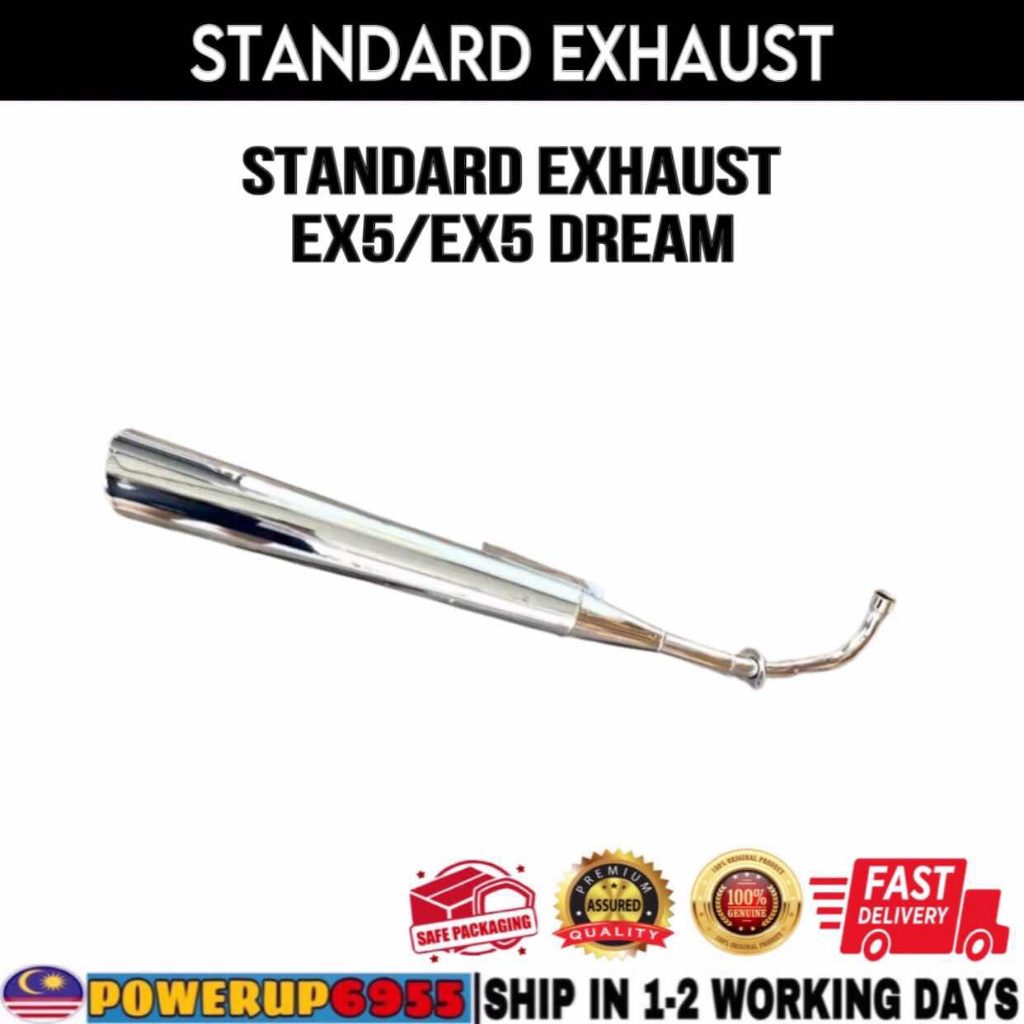 HONDA EX5 / EX5 DREAM STANDARD EXHAUST BUNYI STD EKZOS | Shopee Malaysia