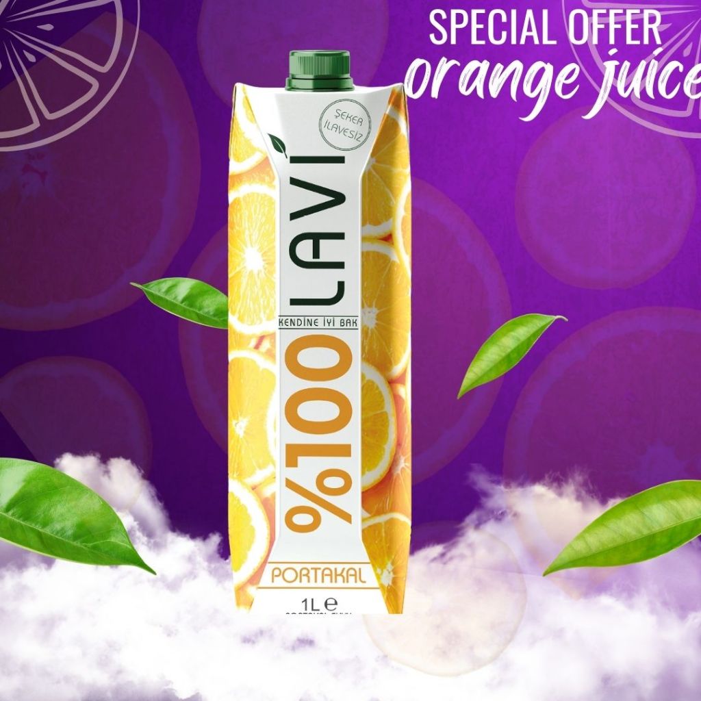 Lavi Orange Juice 100% – 1 Liter Zero Sugar, Pure Natural Goodness ...