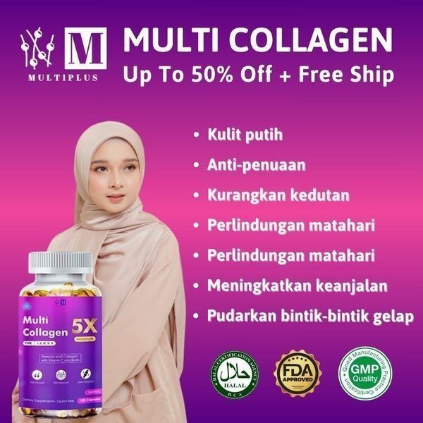 (100% Original) MULTIPLUS Multi Collagen 5X 120 Capsules | Shopee Malaysia