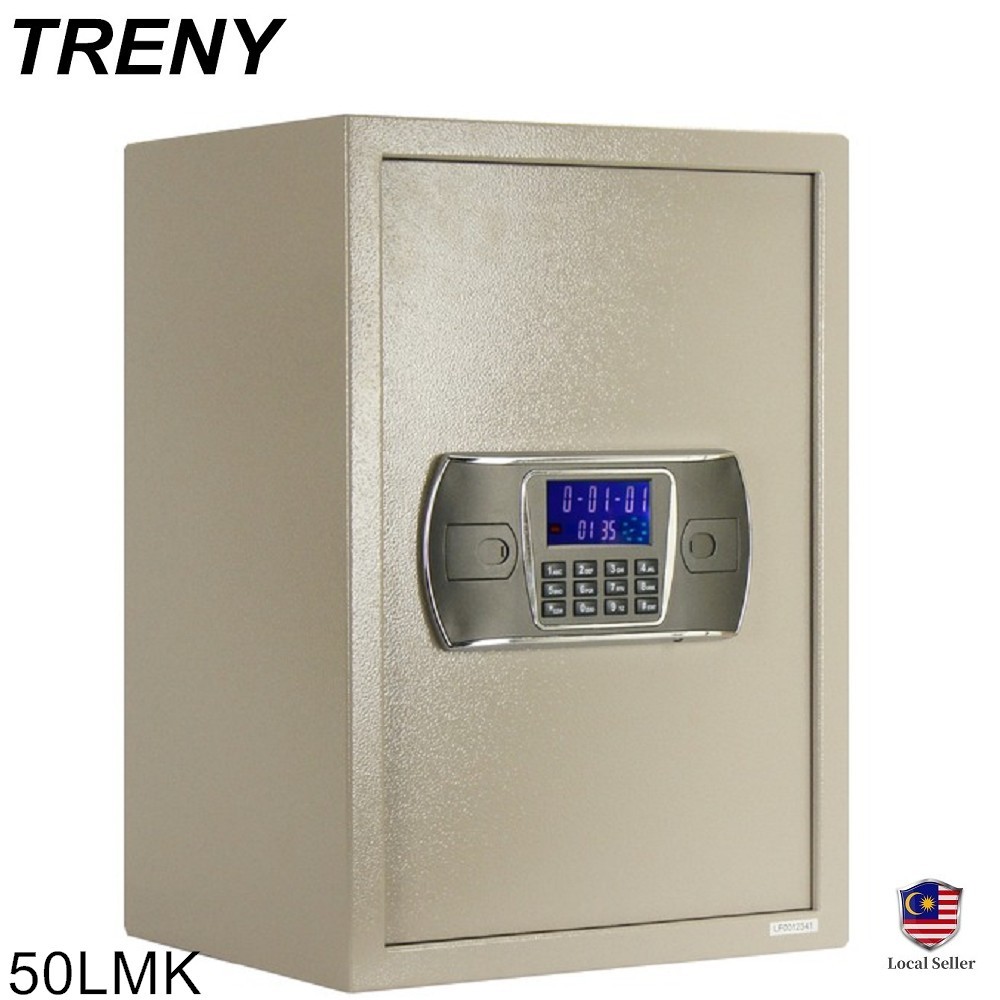 TRENY LCD Dual Locking Alarm Electronic Three Steel Safety box/Safe Box SafetyBox Safe Box ...
