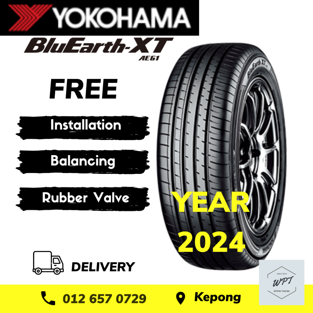 YOKOHAMA BLUEARTH XT AE61 WPT Car Tyre Tire Tayar 215/60R17 225/55R18 ...