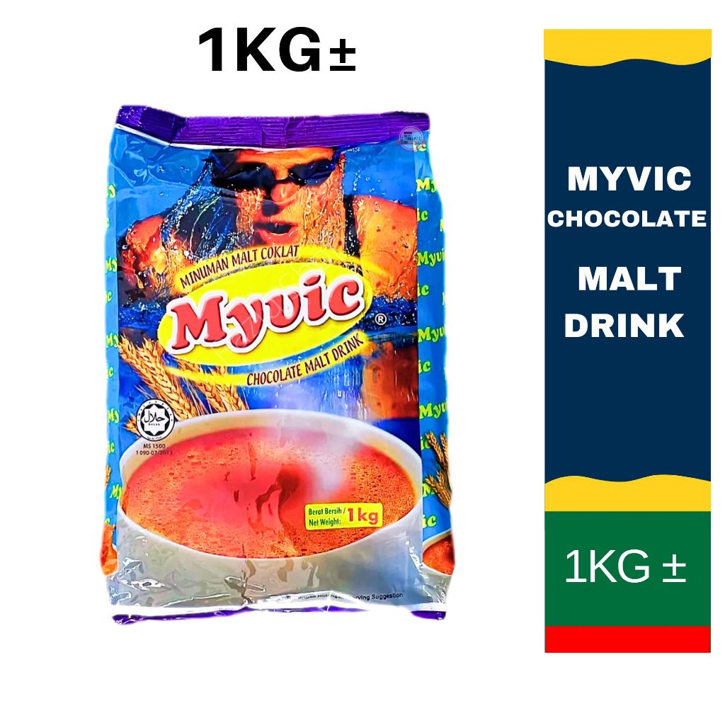 Myvic Choco Malt Powder/Myvic Chocolate Malt Drink 1kg±/2kg± (Halal ...
