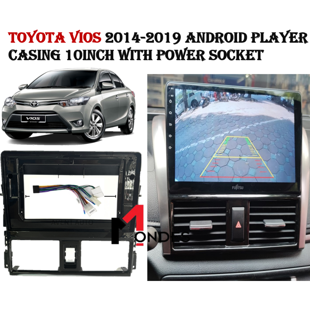 Toyota Vios NCP 150 2014-2018 Android Player Casing 10" inch with ...