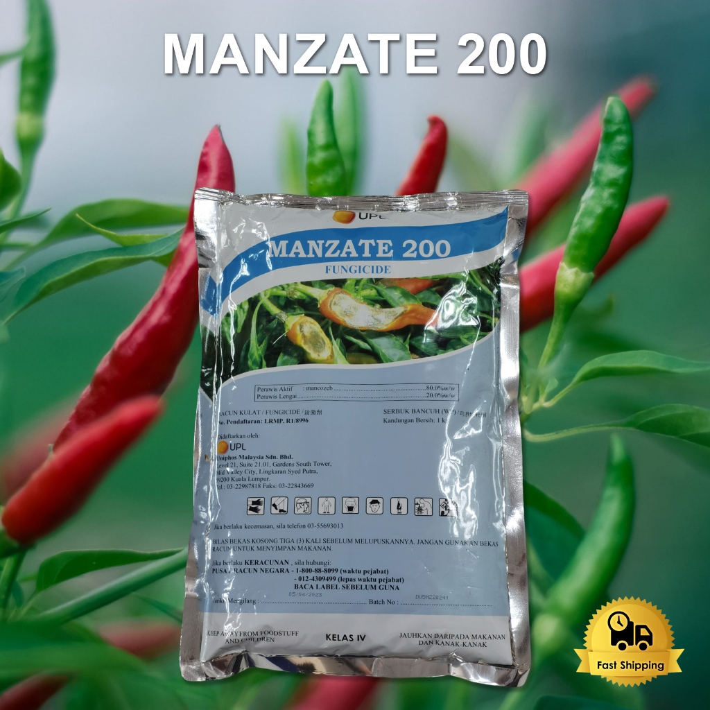 【1KG】 Manzate 200 UPL Mancozeb 80% Top Grade Premium Racun Kulat ...