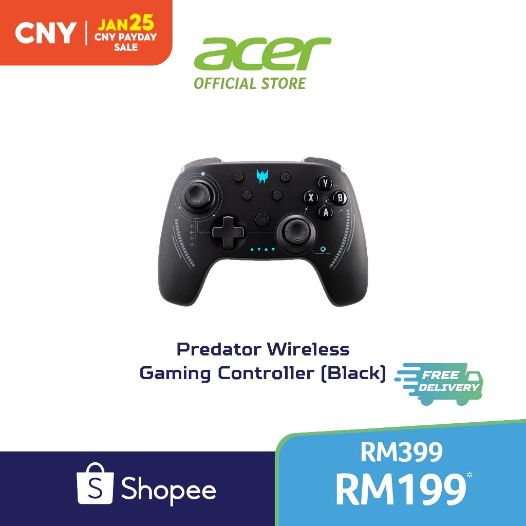 Acer Predator Wireless Gaming Controller Black (Retail Pack) | Shopee ...