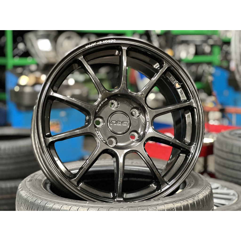 NEW 17X8J AOW ZE40 Rim (set of 4) Dark Gunmetal 5X114.3 for Civic Camry ...