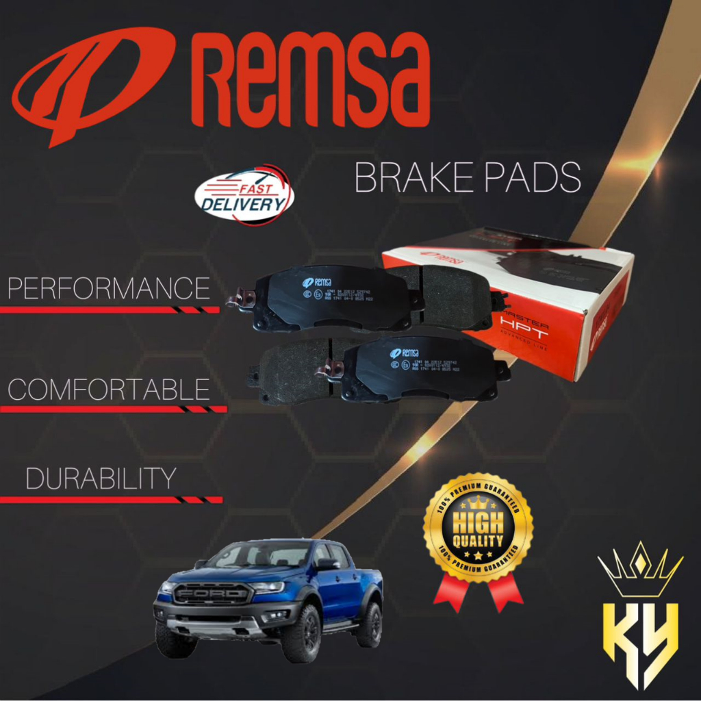 REMSA REAR BRAKE PAD FORD RANGER RAPTOR 2.0 2018 T8 (175012) | Shopee ...