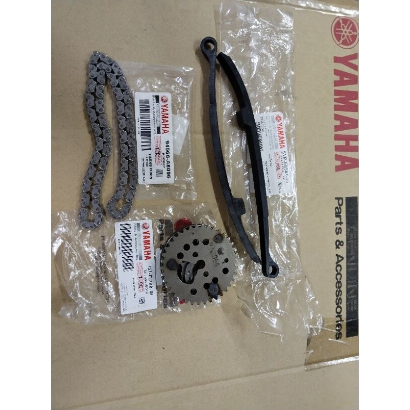 Yamaha Lc Lc135 Timing chain + TENSIONER GUIDE SET rantai kecil stopper ...