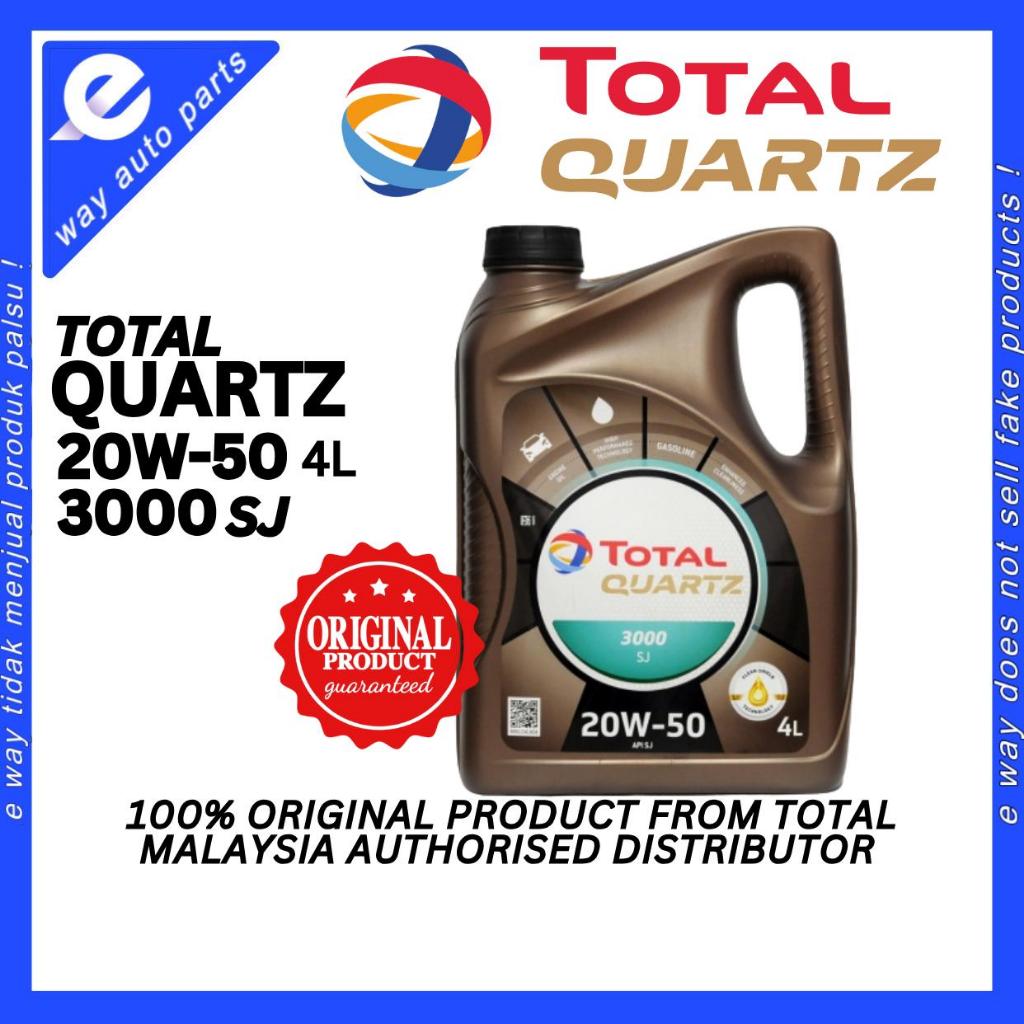 TOTAL QUARTZ 3000 SJ 20W-50 MOTOR OIL 4L | Shopee Malaysia