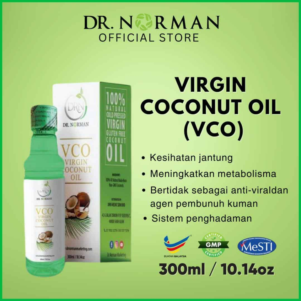DR NORMAN - Virgin Coconut Oil (300ml) | Shopee Malaysia
