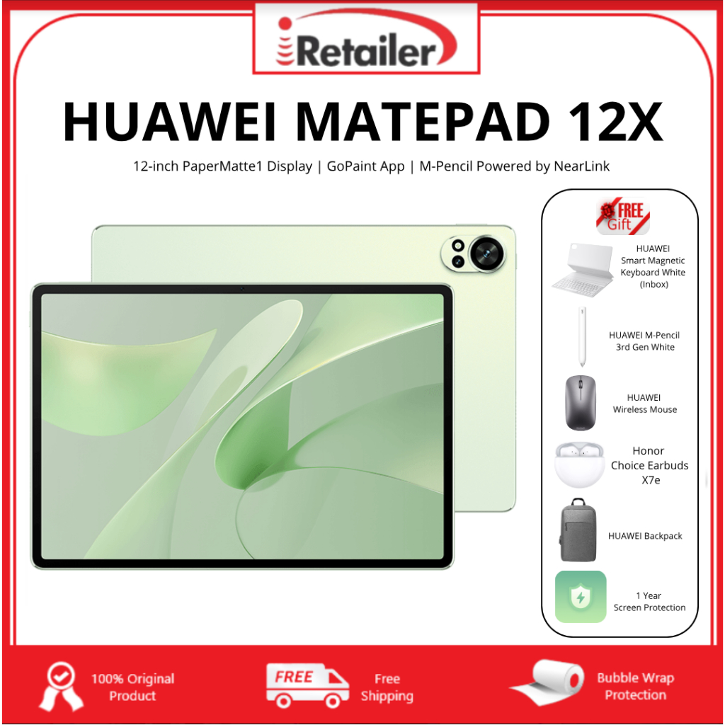 Huawei Matepad 12X (12+256) - 100% Original Huawei Malaysia Warranty ...
