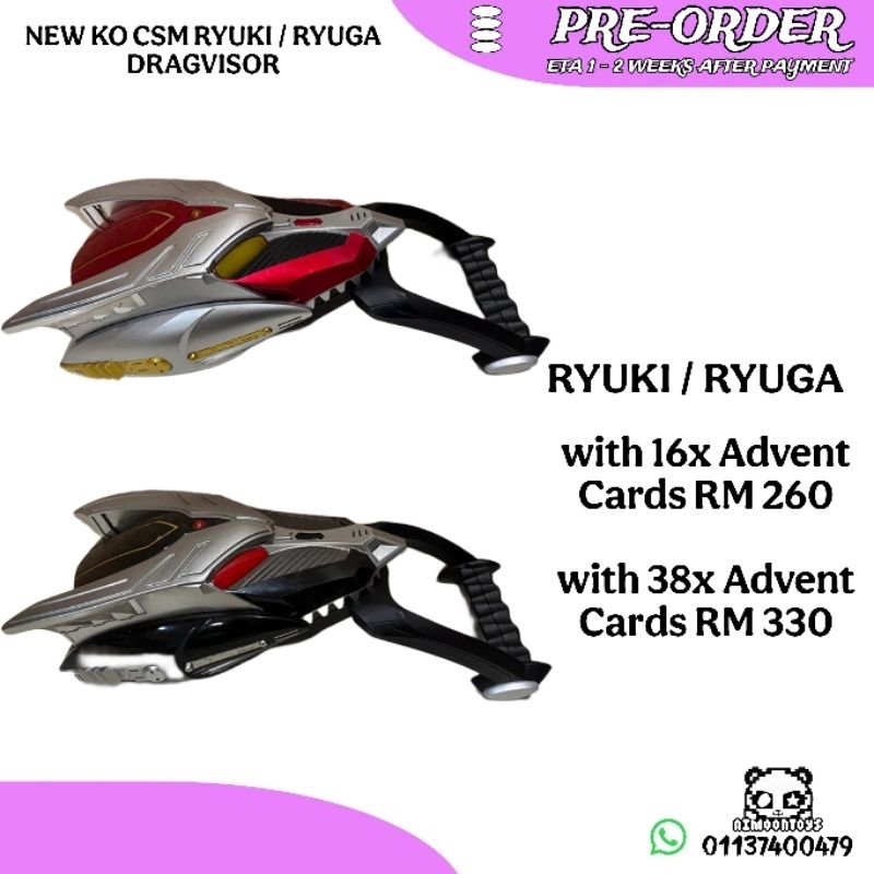 PREORDER NEW KO CSM Ryuki Ryuga Dragvisor Drag Visor Dark Black Kamen Rider Ryuki | Shopee Malaysia