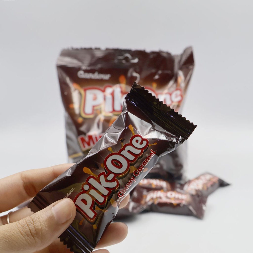 PIK ONE CHEWY CARAMEL MINIS, NOUGAT AND CARAMEL ENROBED IN MILK ...