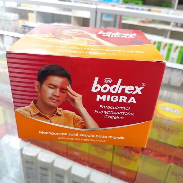 [ READY STOCK ] HOT ITEM Bodrex MIGRA Box Contents 25 Blisters 1 Box ...
