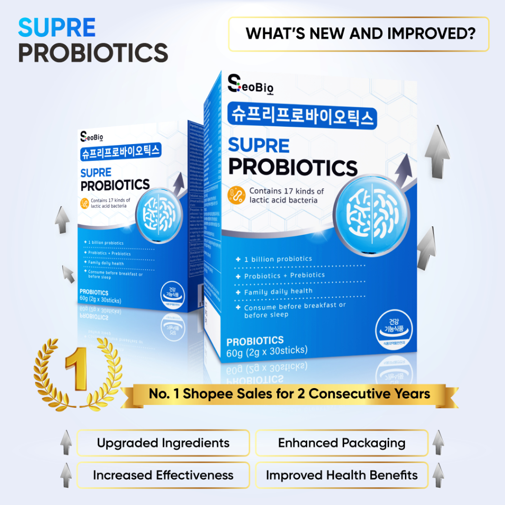 SUPRE Probiotics (益生菌）2gx30sticks for 1month (KKM Approved!) | Shopee ...
