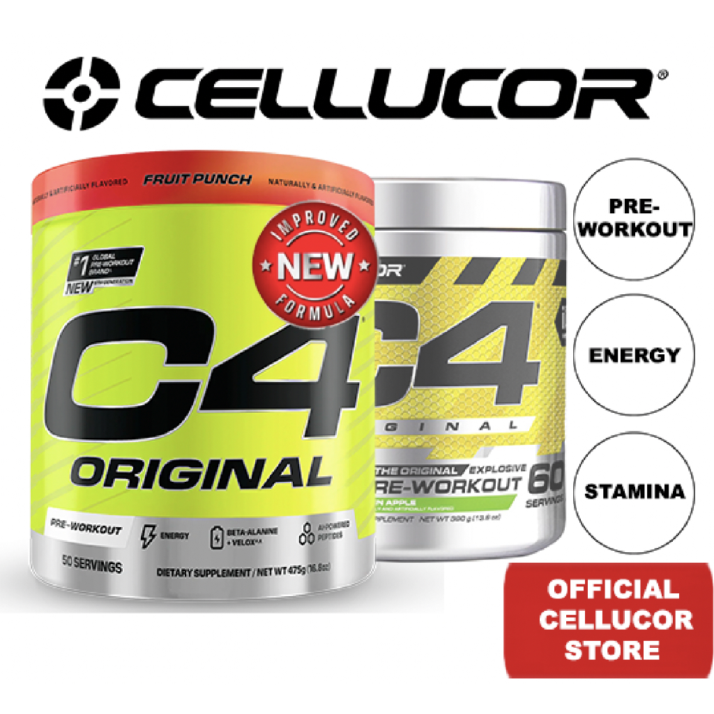 Cellucor C4 Original Pre Workout Bra Sukan Supplement (60/50/30 ...