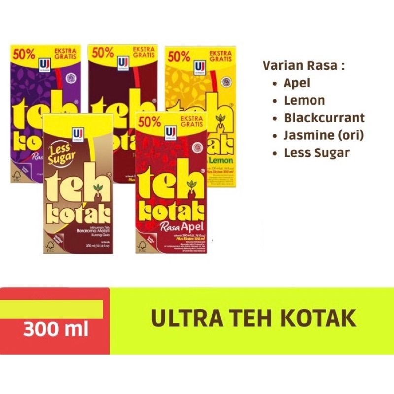 Teh kotak rasa buah-buahan kemasan 300ml. | Shopee Malaysia