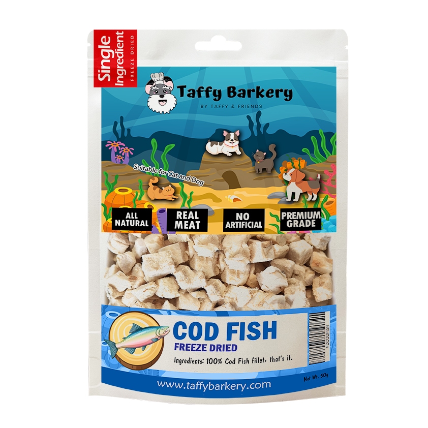 𝐂𝐎𝐃 𝐅𝐈𝐒𝐇 Taffy Barkery FD Single Ingredient Premium Fresh from Ocean ...