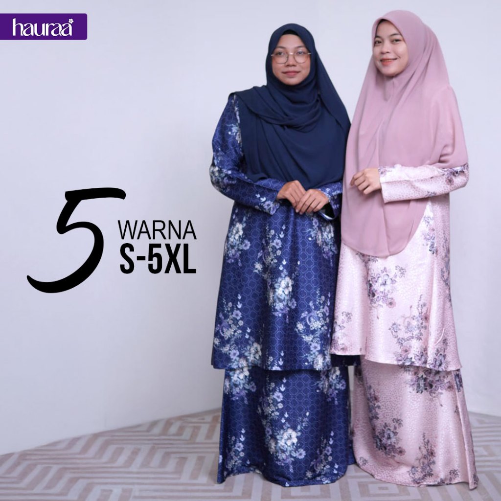 Kurung Raysaa by Hauraa / Gerobok Hauraa / 5 Pilihan Warna / Poket / Kocek / Zip dada ...