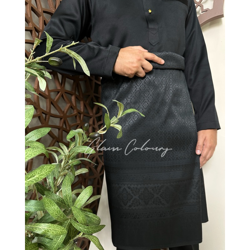 SAMPING Songket HITAM SIAP JAHIT [Ready to Ship] | Shopee Malaysia