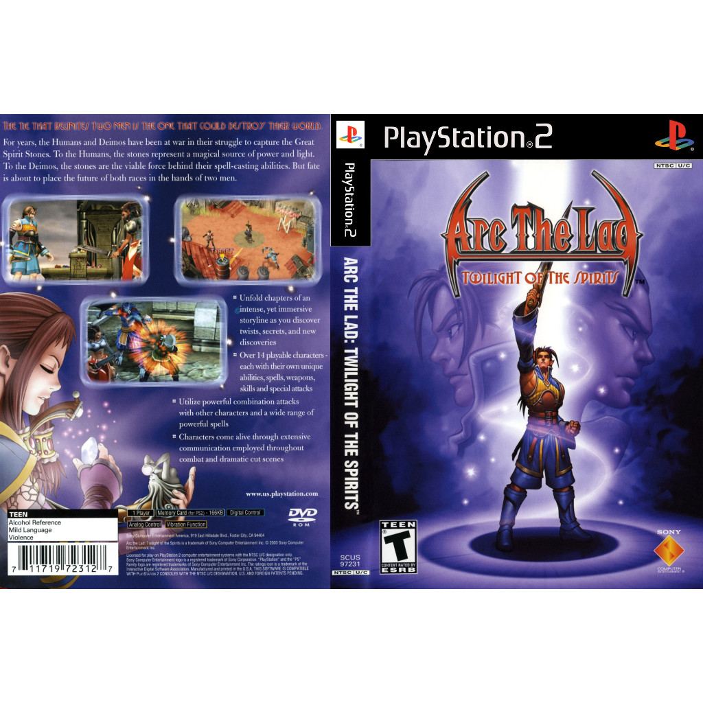 PS2 CD DVD Arc The Lad Twilight of the Spirits | Shopee Malaysia