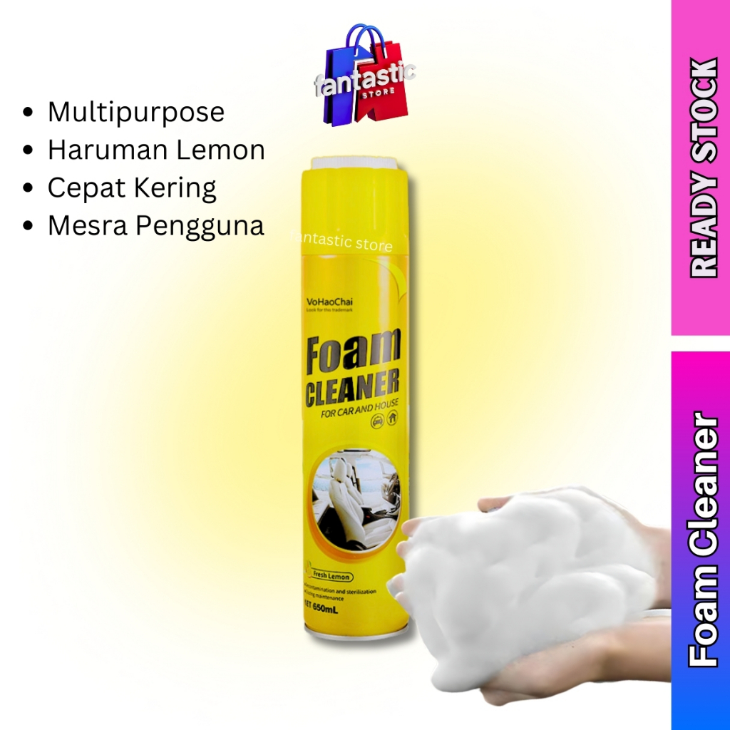 New Arrival 650ml Multi Purpose Foam Cleaner Pencuci sofa kusyen fabrik Kitchen Cleaner | Shopee ...