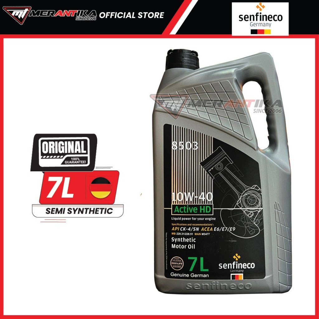 MERANTIKA | SENFINECO 8503 Active HD Semi Synthetic 10W40 7L Diesel ...
