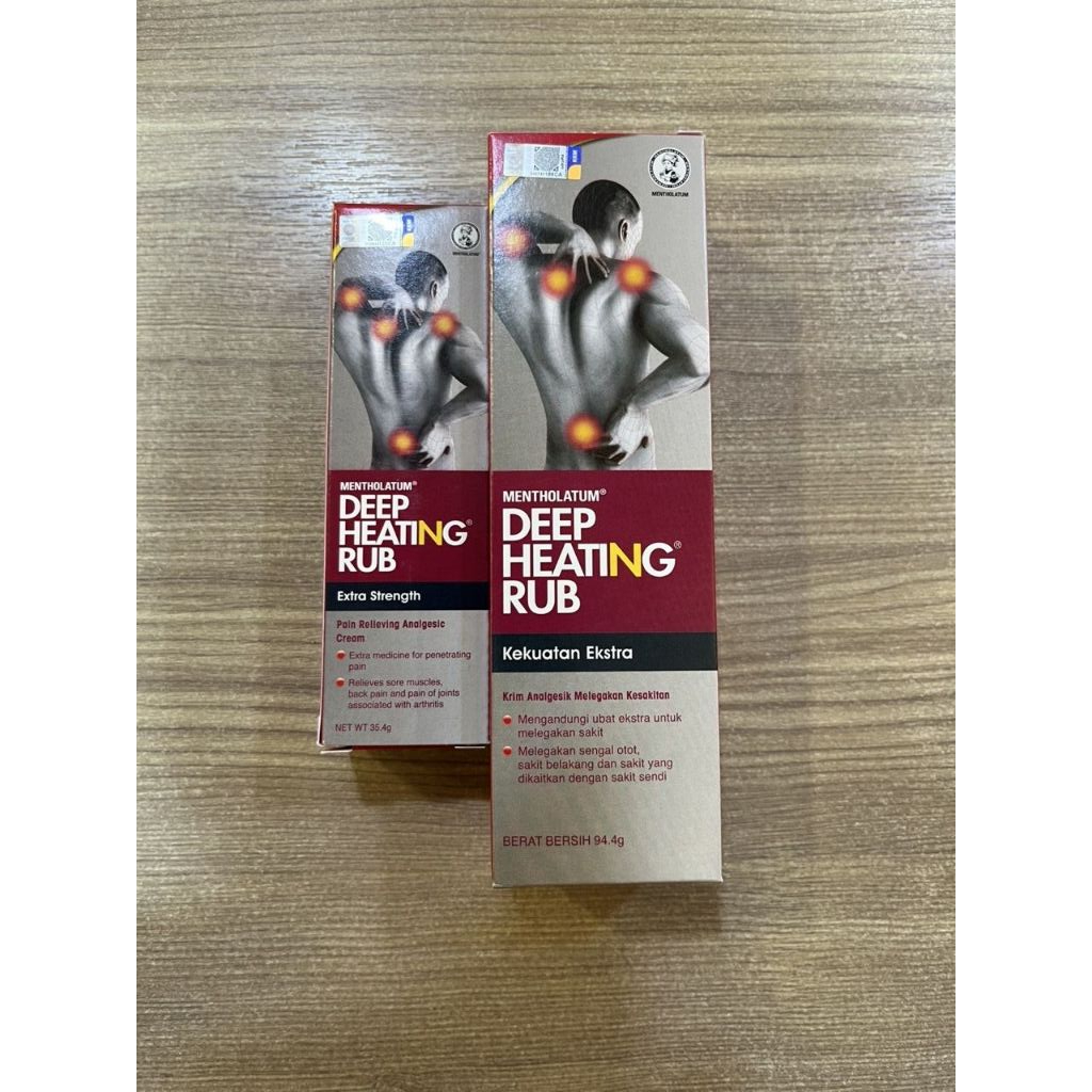 Mentholatum Deep Heating Rub Extra Strength 35.4g / 94.4g(Exp:August ...