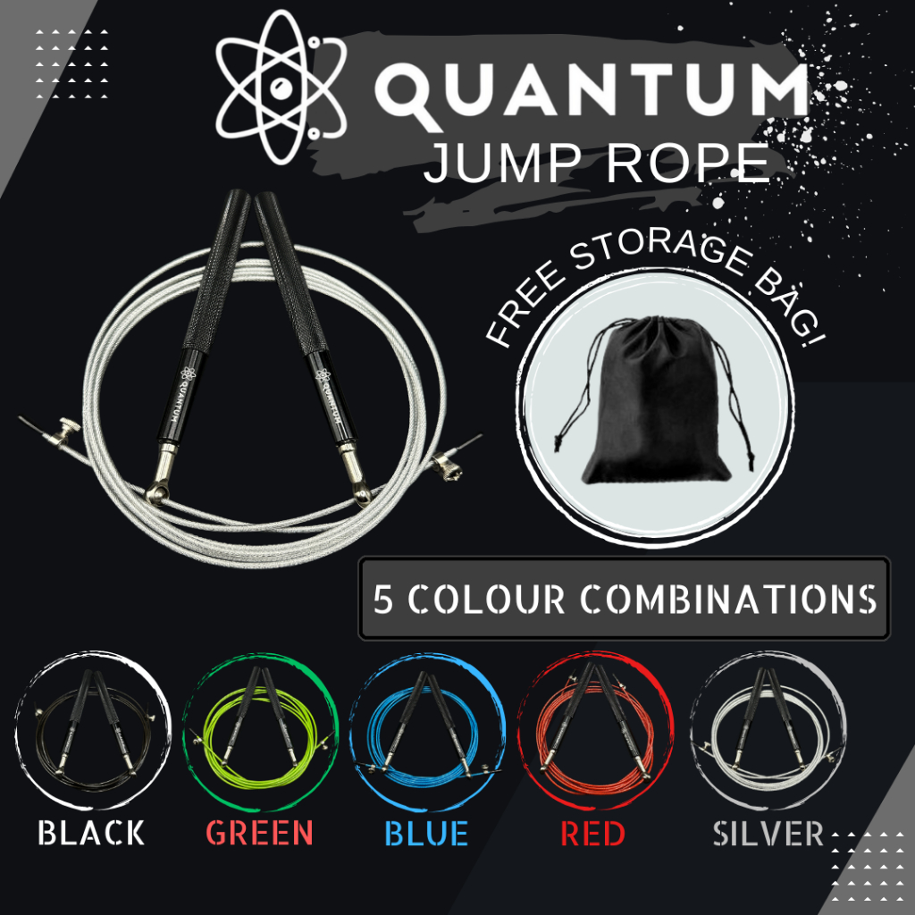 Quantum Aluminium Steel Rope Speed Skipping Rope Jump Rope Fitness ...