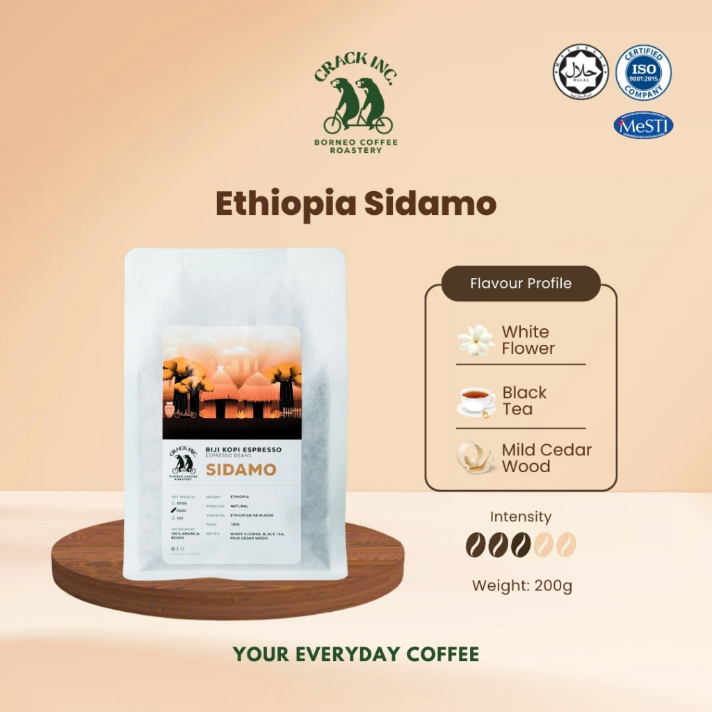 CRACK INC. COFFEE- Ethiopia Sidamo (250g/1kg) | Shopee Malaysia