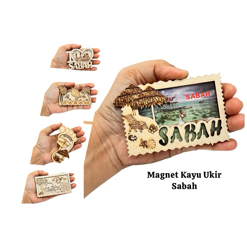 Magnet Kayu ukir Sabah Fridge Magnet | Shopee Malaysia