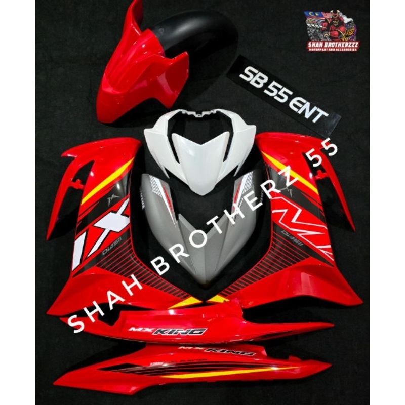 COVERSET 135 LC V8 MXKING MERAH CILI | Shopee Malaysia