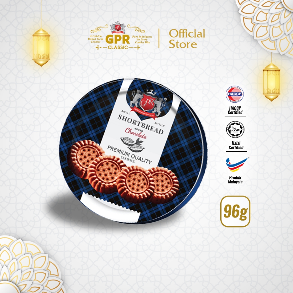 GPR Classic Shortbread Chocolate Flavor Tin (96g) Wedding Doorgift ...