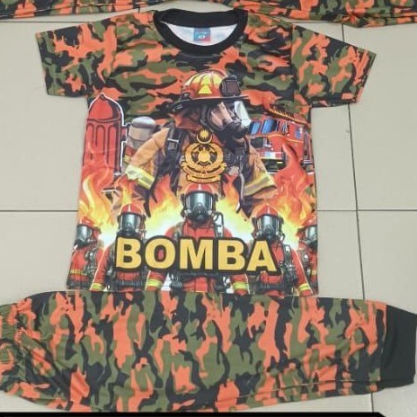 BAJU BOMBA BUDAK / OCCUPATION BOMBA KIDS / BOMBA | Shopee Malaysia