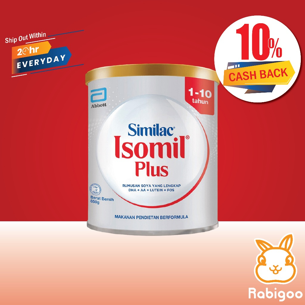 [CASHBACK 10%] Abbott Isomil Plus (1-10 years) 850G (milk formula ...