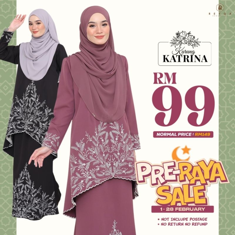 PRE RAYA SALE | KURUNG KATRINA | KURUNG SULAM DEWASA | Shopee Malaysia
