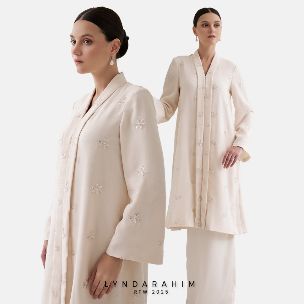 Lyndarahim KL Srikandi Kebarung Chiffon Satin Baju Kurung Raya Moden ...