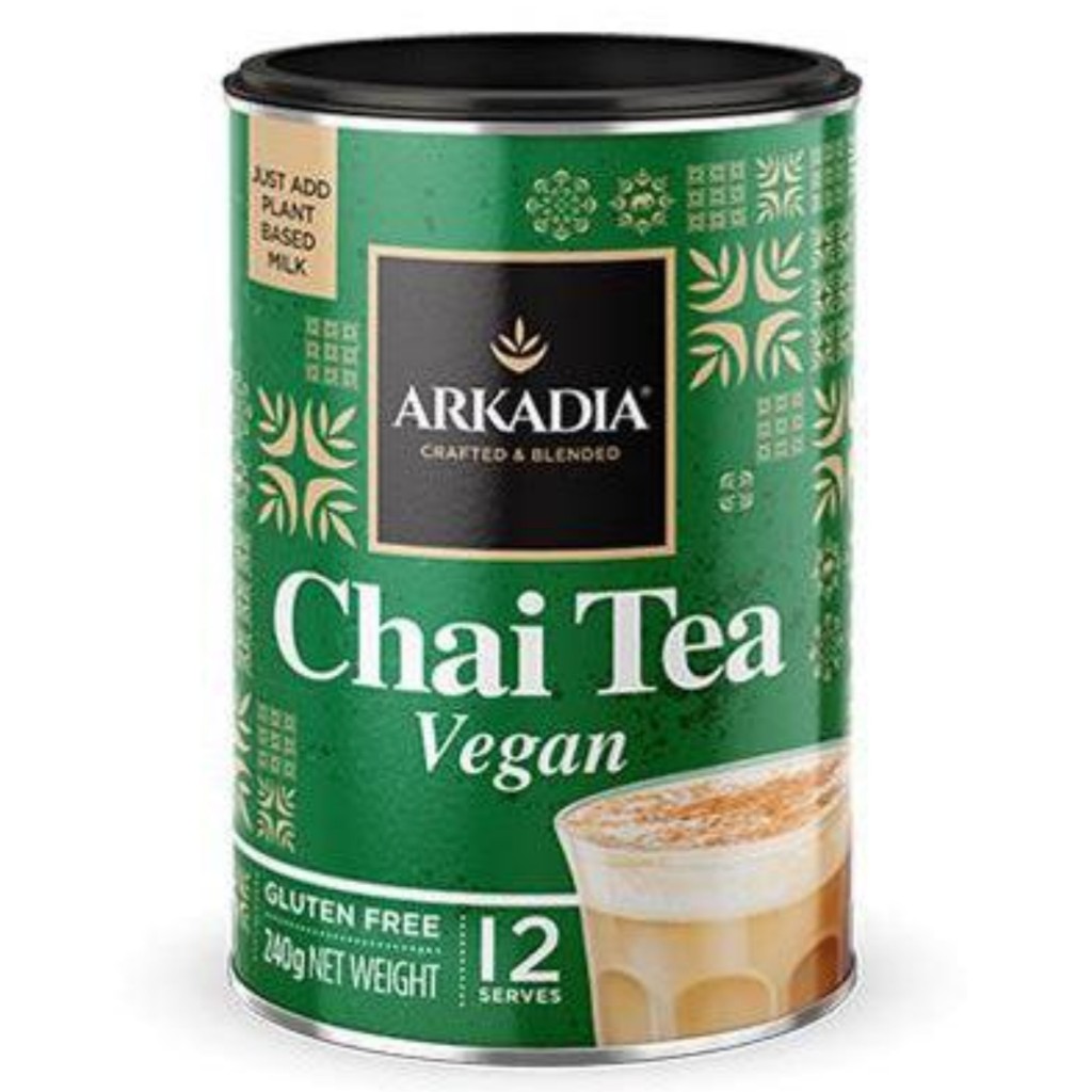 Arkadia Chai Tea Vegan , Gluten Free ,12 Serves, 98% Fat Free, 240g ...