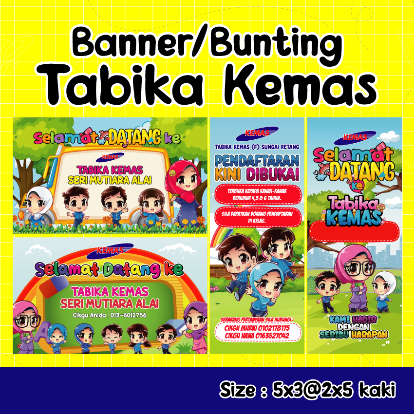 BANNER / BUNTING TABIKA TASKA KEMAS / PENDAFTARAN / SELAMAT DATANG ... BANNER / BUNTING TABIKA TASKA KEMAS / PENDAFTARAN / SELAMAT DATANG ...