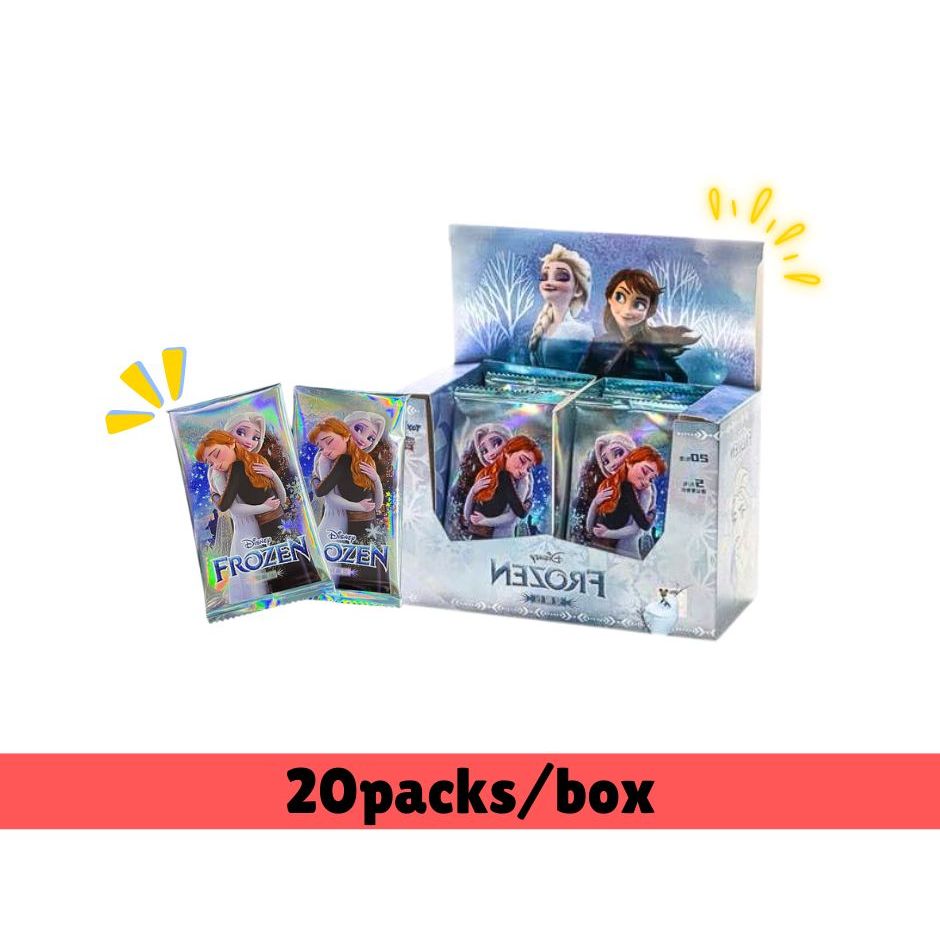 Frozen Characters 20packs/box Elsa Anna Collection Card Packs | Shopee ...