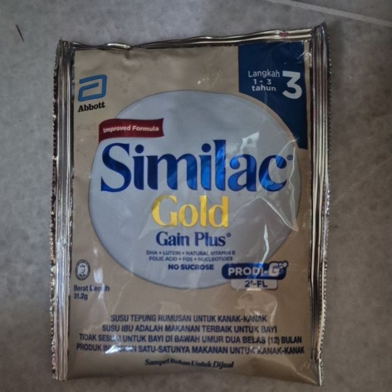 Similac gain plus s3 31.2g 1 sachet | Shopee Malaysia
