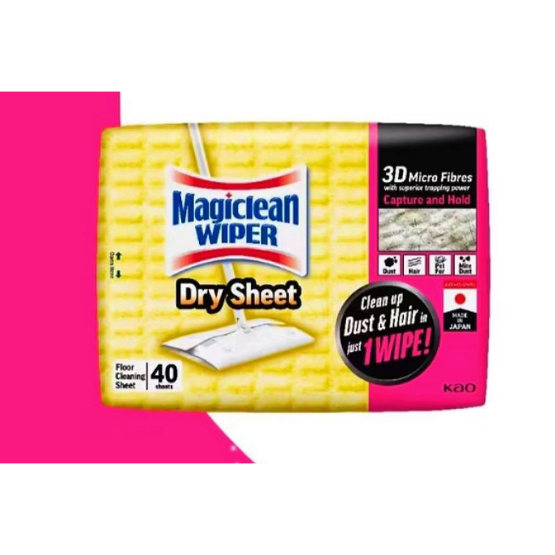 Magiclean Wiper Dry Sheet 40s Magic Clean Floor Cleaning Sheet | Shopee ...