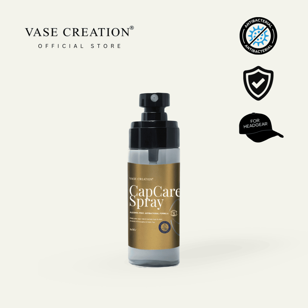 Vase Creation Cap Care Spray 80ml - Alcohol-Free Deodorizer for Cap/Hat ...