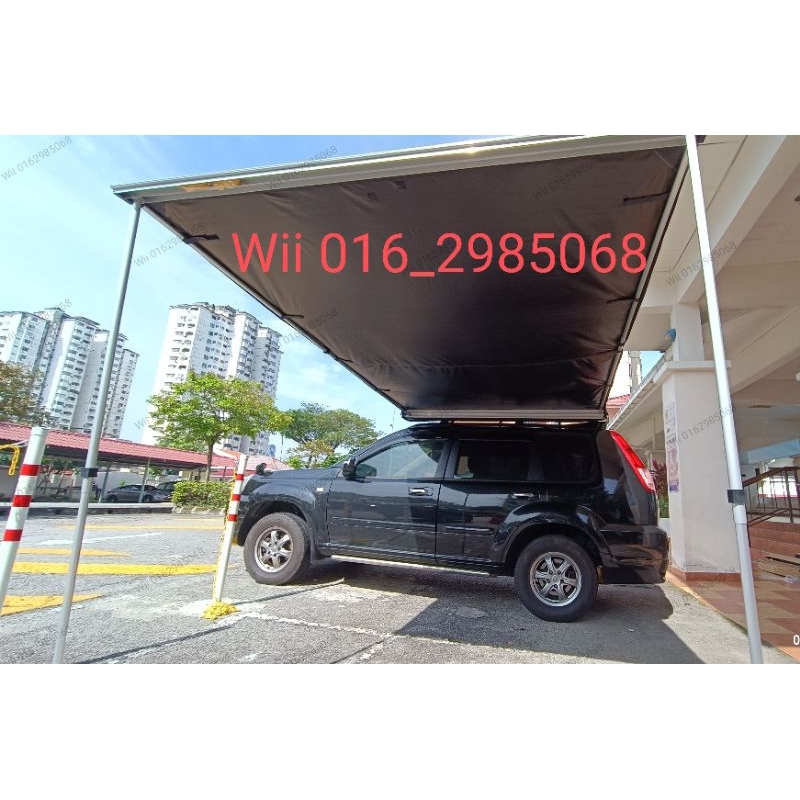 Premium Kualiti Car Side Awning tiang kain tebal Side tent roof rack ...