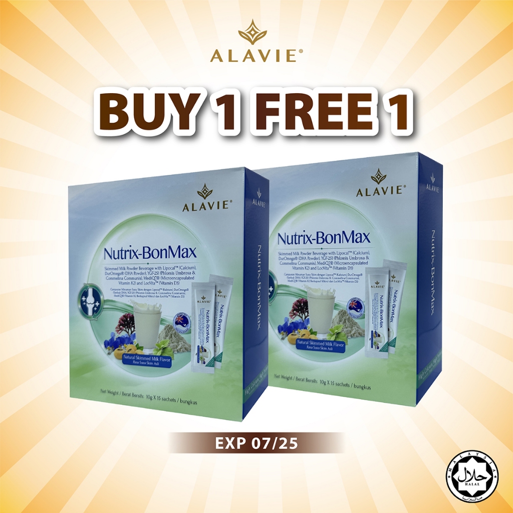 BUY 1 FREE 1 ALAVIE Nutrix-BonMax Skimmed Milk Powder 15s - Strong Bone ...